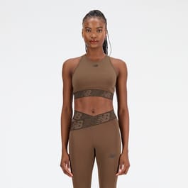 Bras New balance W Relentless Crop Bra dark mushroom | Aeschbach
